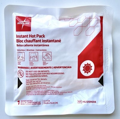 Medline Instant Hot Pack 6”x6” 12 Packs | eBay
