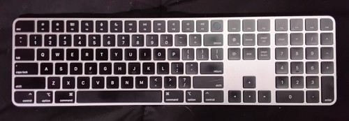 Apple Magic Keyboard A2520 with Touch ID & Numeric Keypad - Black Keys ...