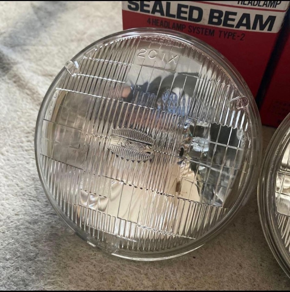 KOITO Sealed Beam Headlight 4 Lamp Outer Hi/Lo NOS Vintage JDM Pair | eBay