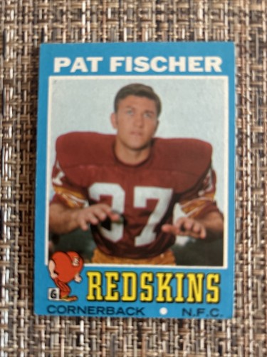 1971 Topps Football Card #74 Pat Fischer Washington Redskins Nm Free ...