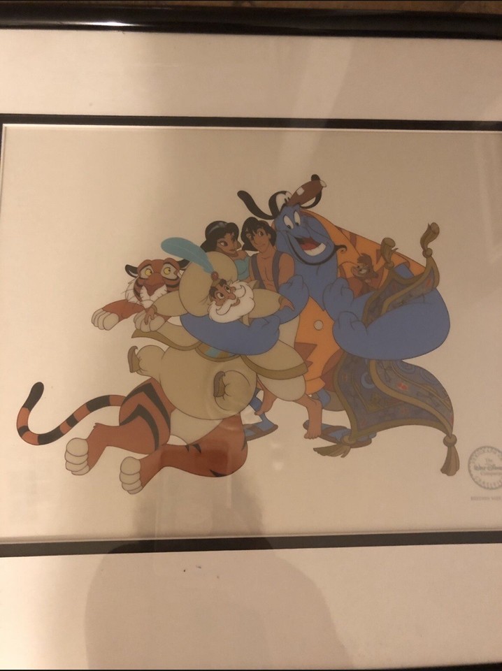 DISNEY 'Aladdin' Limited Edition Group Cel | eBay