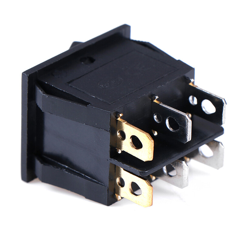 1PCS Rocker switch belt cat-eye switch two gang switch double switch J ...