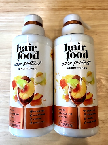 Lot of 2 Hair Food White Nectarine & Pear, Color Protect Conditioner ...