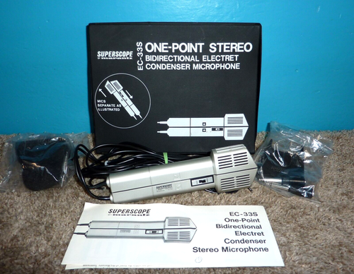 Marantz Superscope EC-33S Bidirectional Electret Microphone Excellent ...