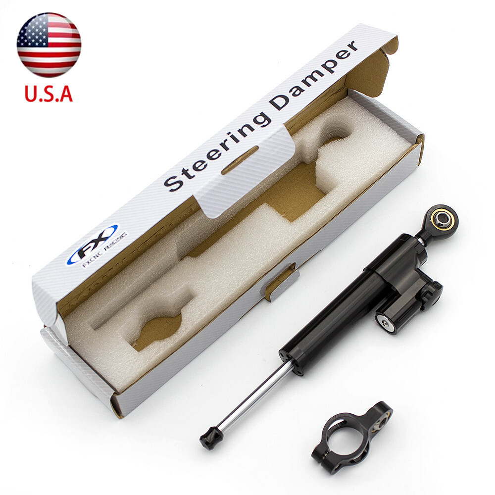 CNC Universal Steering Damper Stabilizer GSXR 600 750 1000 ZX6R ZX14R ...