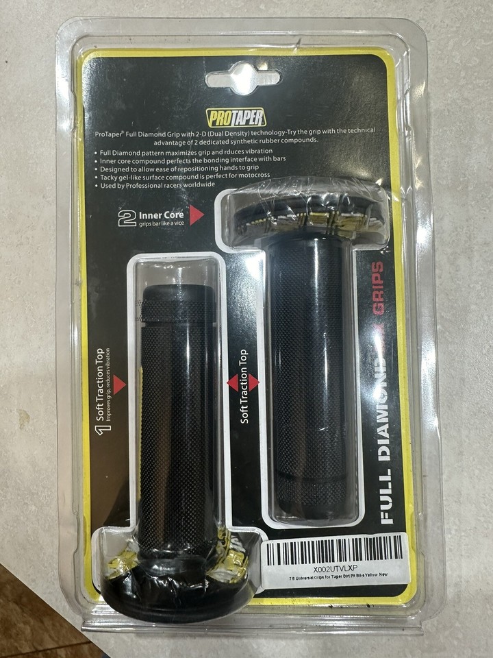 7/8" Motorcycle Pro Taper Hand Grips Handle Bar for Pit Dirt Bike ATV ...