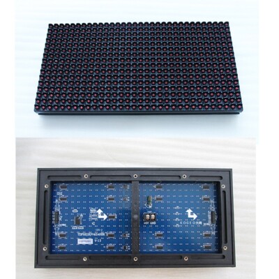 1 Piece LED Display Board Module 6.3X12.6in Red Color Dot Matrix Module ...