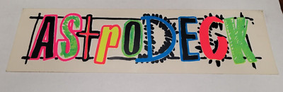 VTG 90s 9" Astro Deck Surfboard Traction Pads Clear Surfing Sticker NEW ...