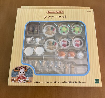 Sylvanian Families Calico Critters KA -409 Furniture Dinner Set | eBay