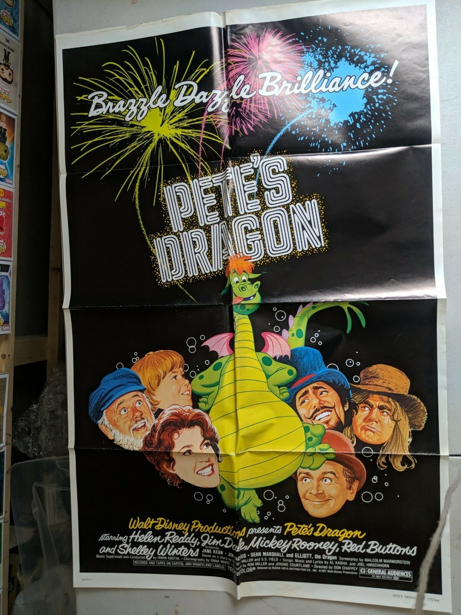 Jimmy Rooney Disney Pete's Dragon 1977 Original Movie Poster Art