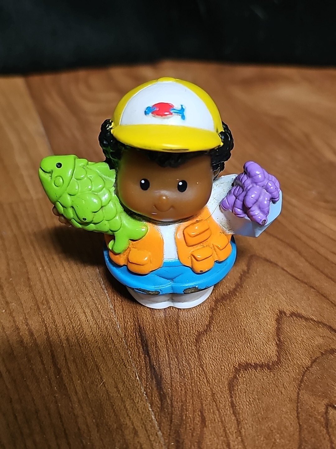 Fisher Price Little People Michael Fisherman Fish Worms Figure 2007 | eBay