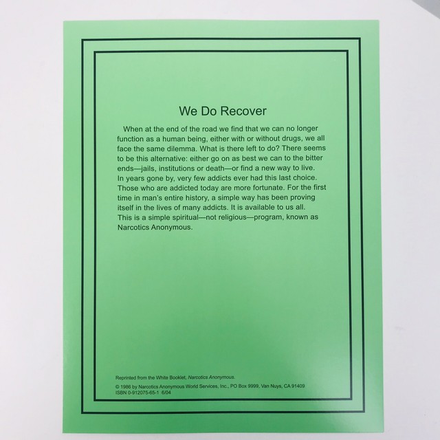 NARCOTICS ANONYMOUS NA 7 Group Reading Cards Set and 27 keytags English ...