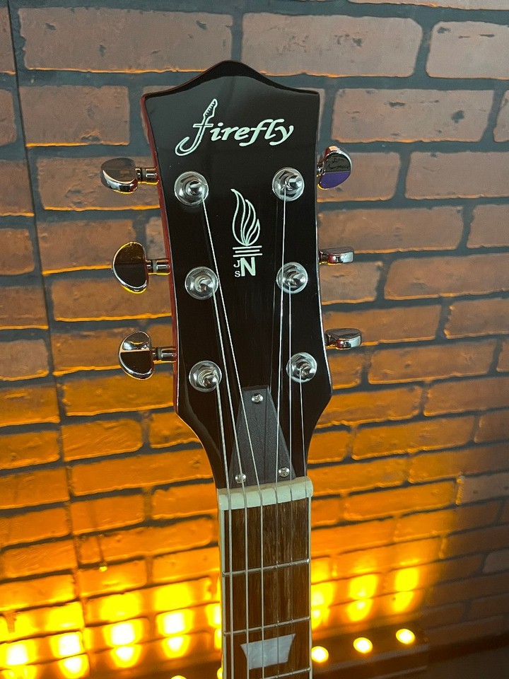Firefly – FF338 Semi-Hollow Electric Guitar – Red Cherry W/ GIG BAG | eBay