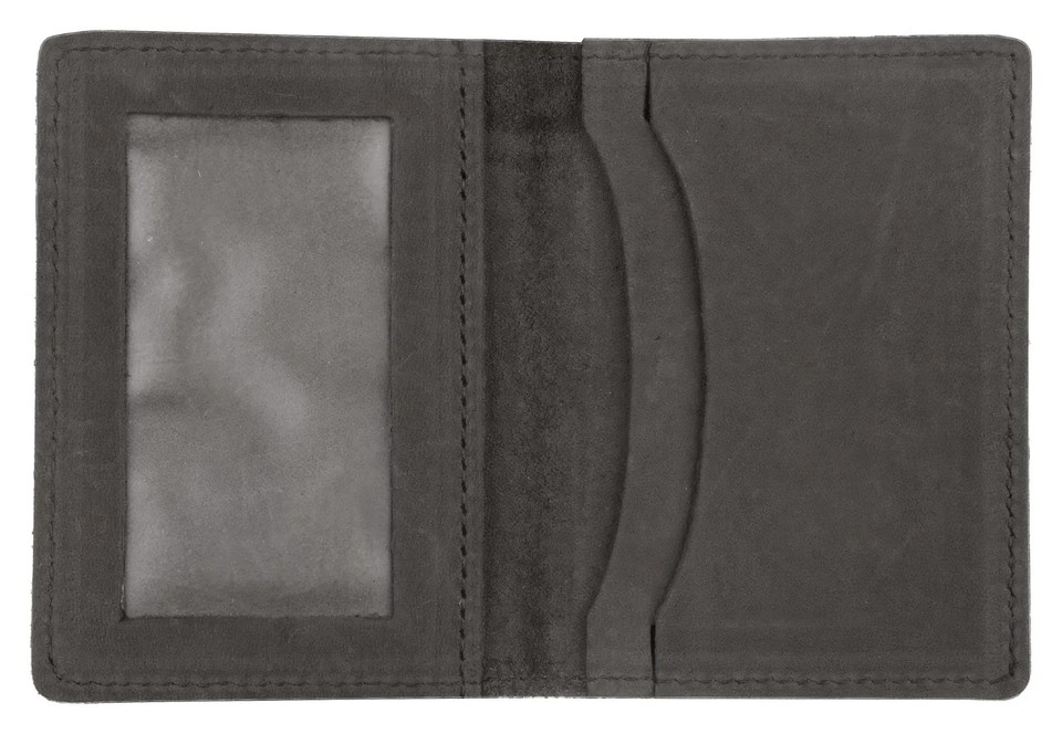 NEW BLACK Flys FLY CREDIT FOLD WALLET GENUINE LEATHER BLACK LIMITED ...