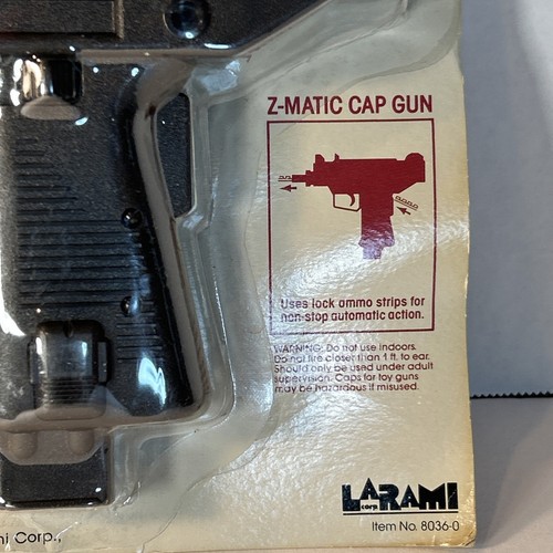 Sealed Larami Z-Matic Cap Gun 9MM Uzi Collector Classics Item Number ...