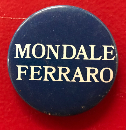 Vintage 1984 "Mondale Ferraro" Presidential Campaign Button Pin | eBay