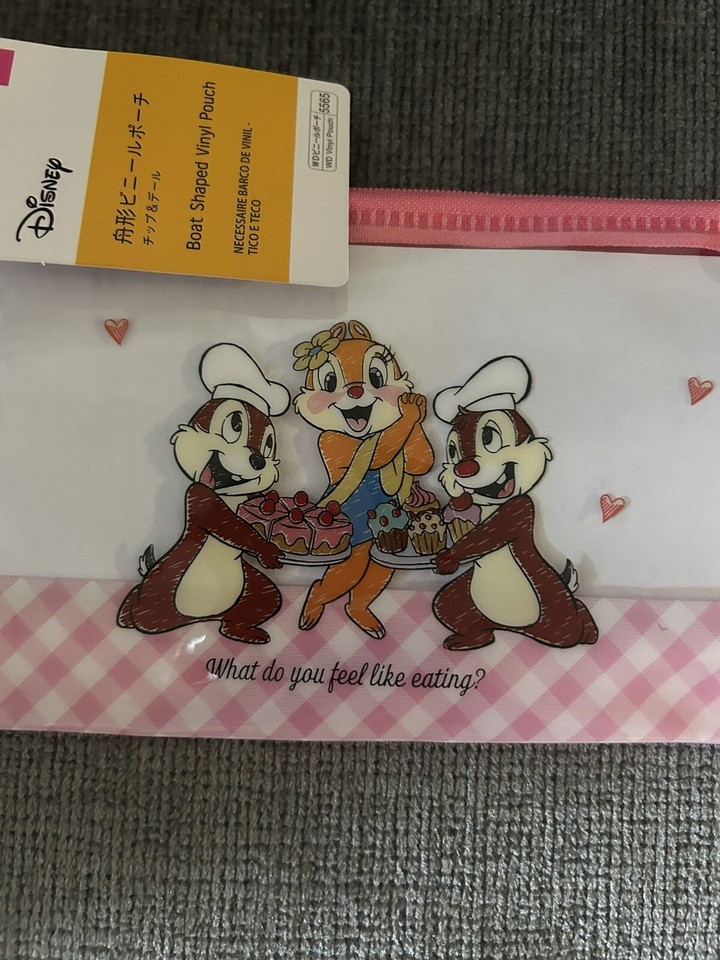 Clarice Chip Dale Rescue Rangers Boat Shaped Vinyl Pouch Disneyworld ...