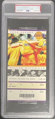 October 28 2003 Lakers v Mavericks Reloaded Walton Debut Full Ticket ...