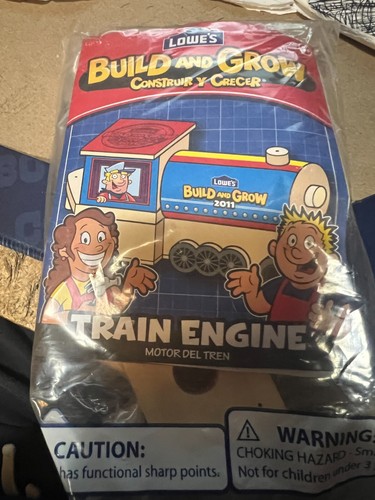 LOWE'S BUILD & GROW WOODEN MODEL KIT-----TRAIN ENGINE | eBay