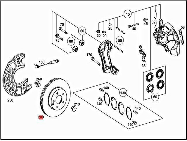 0004212112 - BOND BRAKE DISC - Mercedes-Benz for sale online | eBay