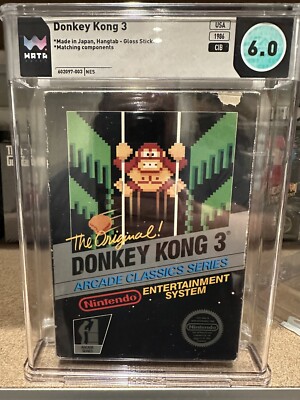 NES Nintendo Donkey Kong 3 Carboard Wata Nintendo NES (1986) Gloss ...