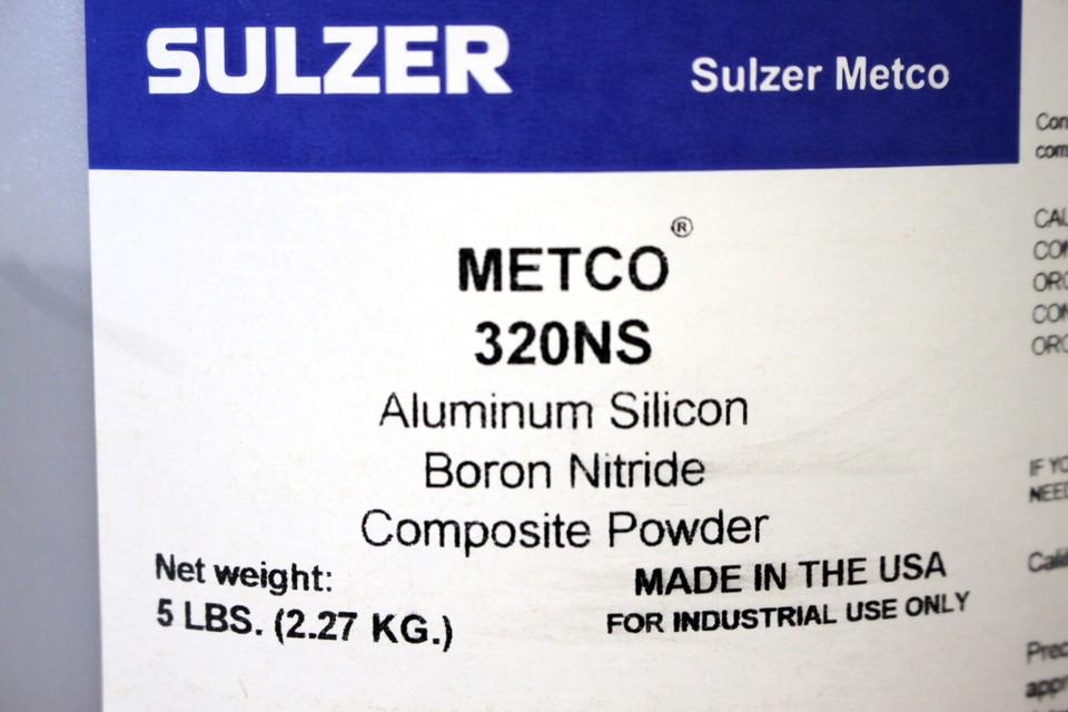 Sulzer Metco 320NS Aluminum Silicon Boron Nitride Composite Powder ...