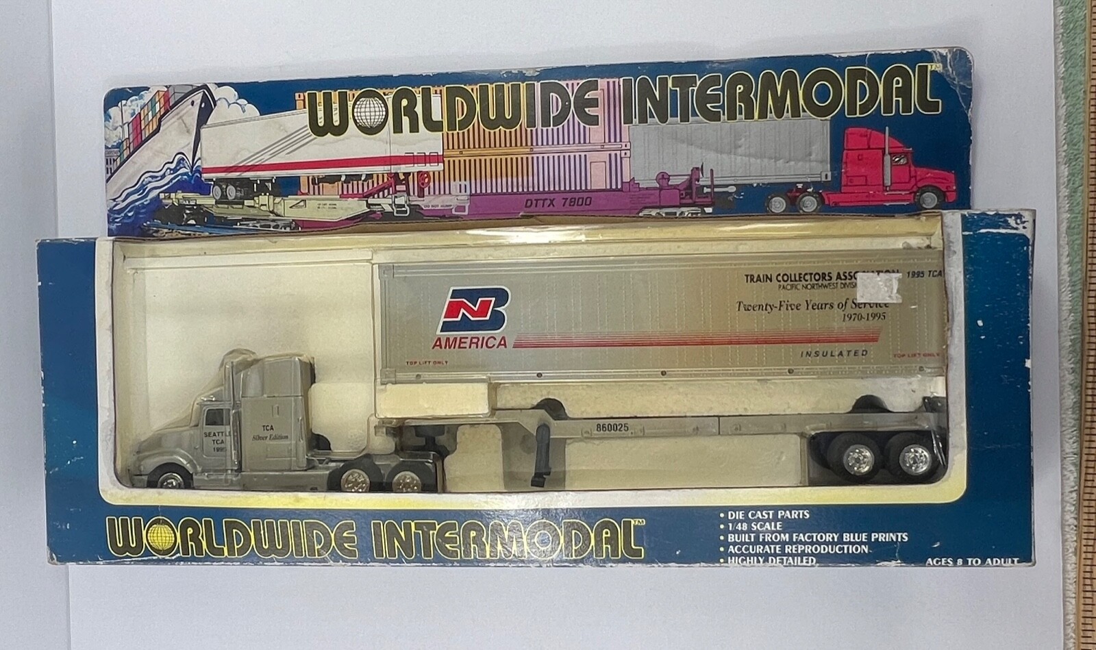 K-line O Scale Intermodal BN America Container Service Truck 86010 1/48 ...