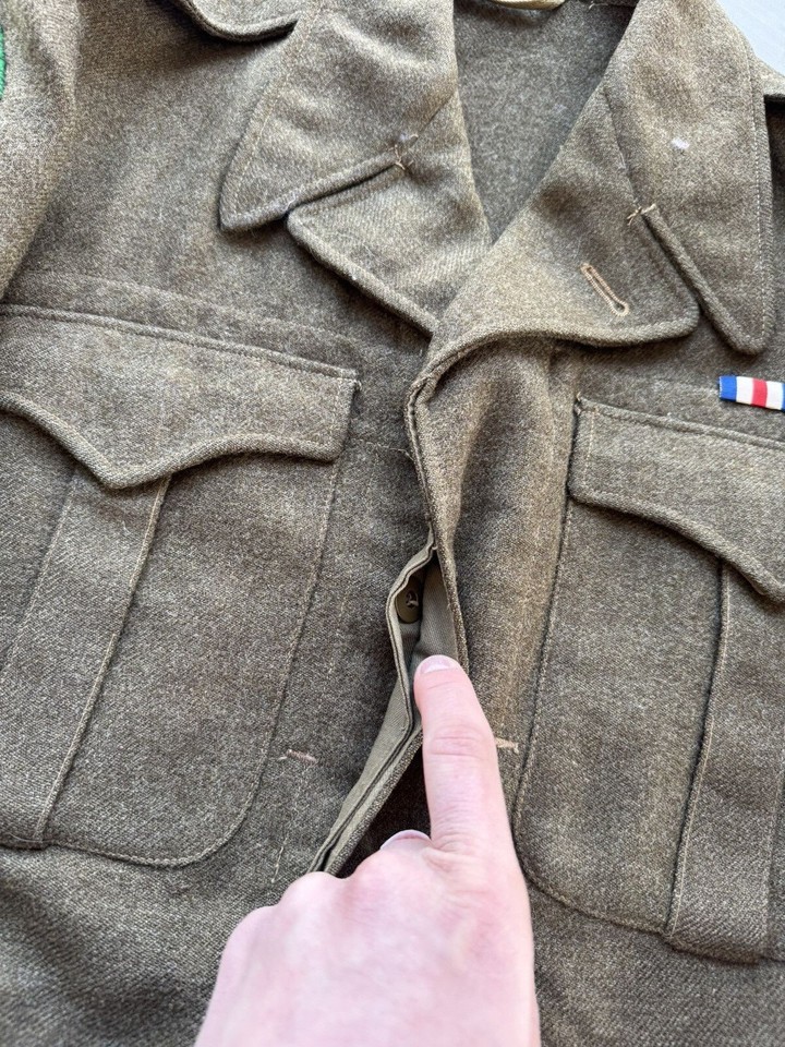 1951 Canada Army Battle Dress Cropped Wool Jacket | eBay