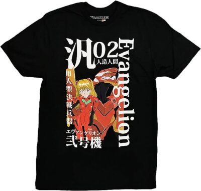 Neon Genesis Evangelion Asuka Eva t shirt Unit-02 Anime (Medium-2XL ...