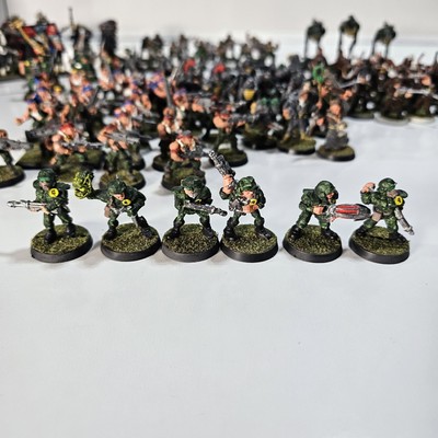 Warhammer 40k Rogue Trader Imperial Guard Trooper Painted Metal Vintage ...