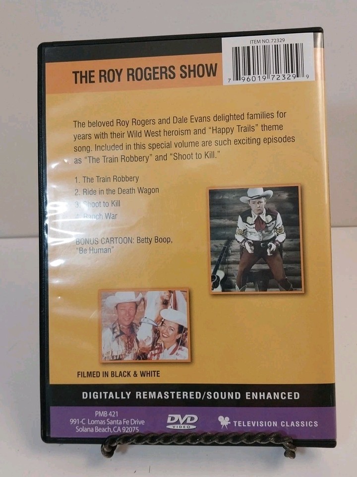 Roy Rogers Show Vol. 3 DVD Very Good Roy Rogers Dale Evans Trigger 4 TV ...