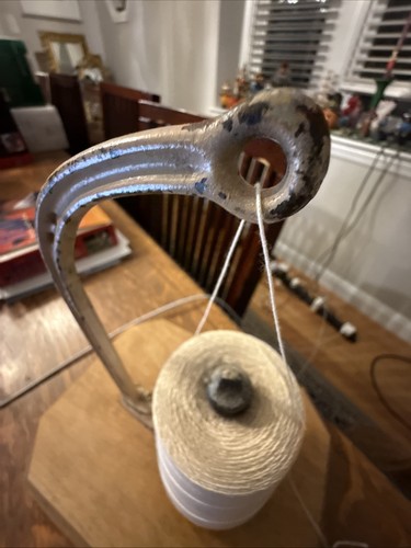 Antique cast-iron sensible general store string holder/Mounted/NY | eBay