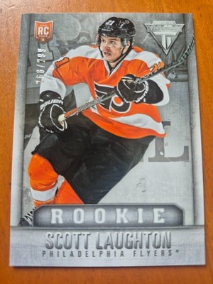 SCOTT LAUGHTON 2013-14 PANINI TITANIUM RETAIL ROOKIE # 201 #D 268/299 ...