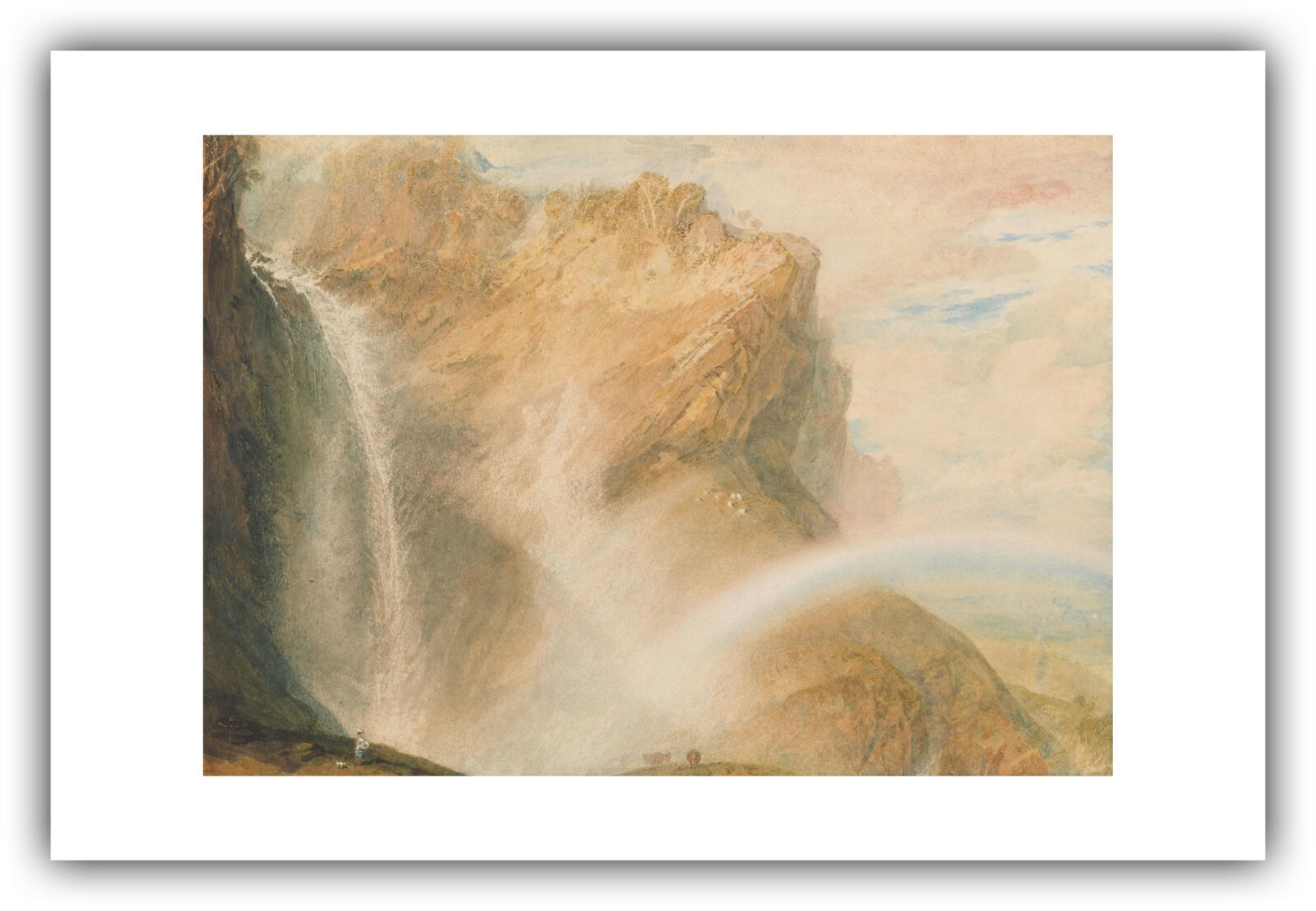 J.M.W. Turner : "Upper Fall of the Reichenbach: Rainbow" (1810) - Fine ...