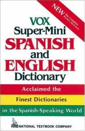 National Language Dictionaries Spanish & English Translation Travel ...