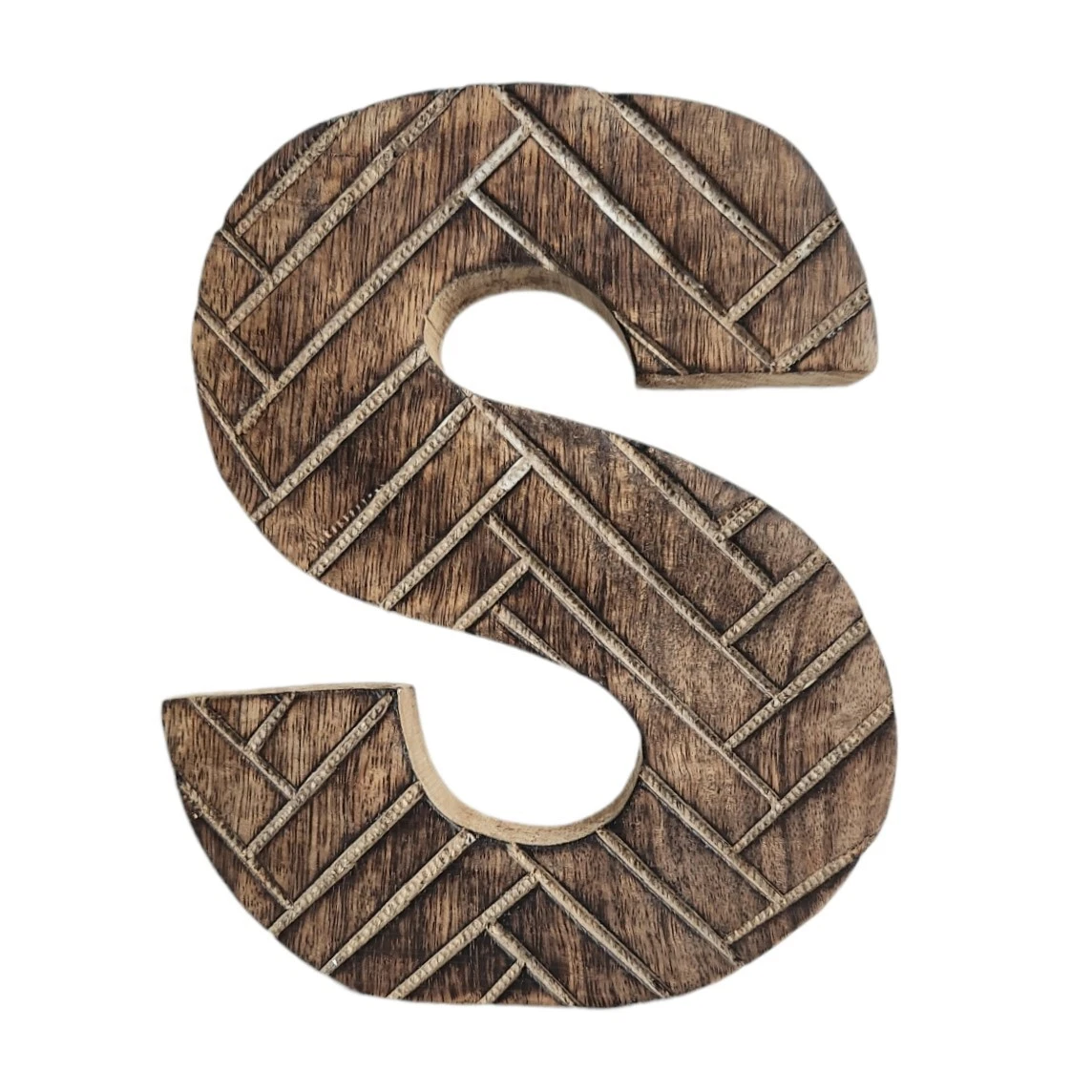 Chevron Pattern Letters