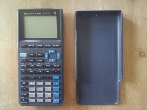 Texas Instrument Ti-81 Calculator with cover For Parts Not Working | eBay
