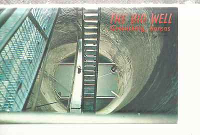 The Big Well Hand Dug in 1887 109' Deep Greensburg Kansas Postcard ...