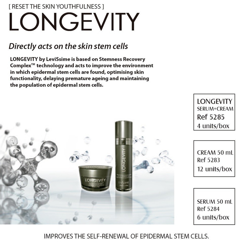 Longevity Serum Stem Cell Generating Cream Cell Renewal SPF15 Wrinkles ...