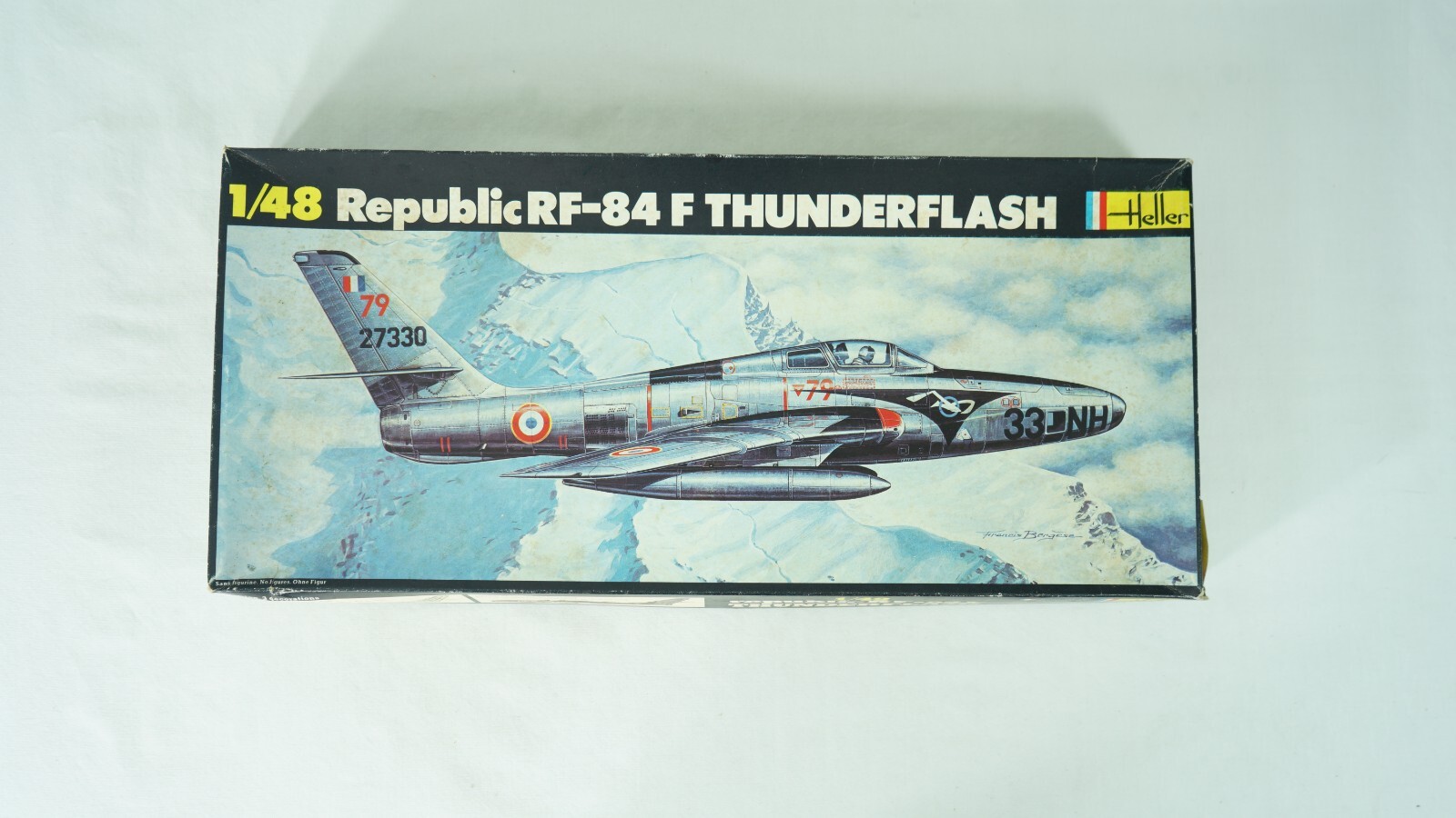 Heller 1/48 Model Plane Kit Republic RF-84F Thunderflash Item 556 G5-2 ...