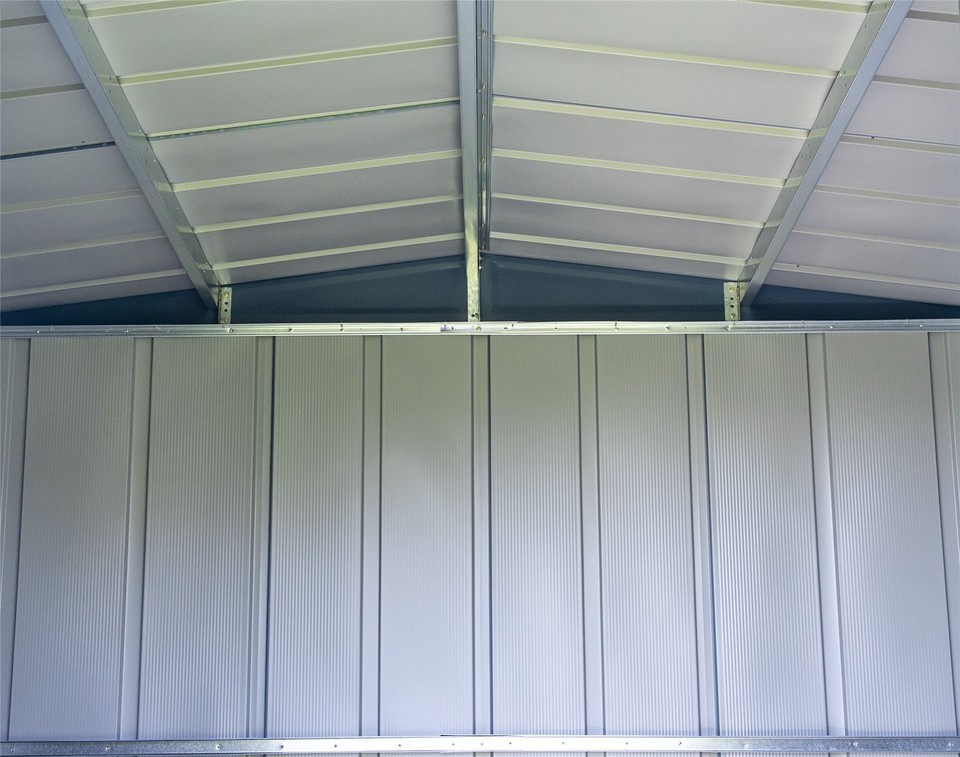 Arrow Classic Steel Storage Shed, 8X7, Blue Grey | eBay