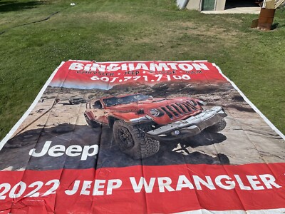 2022 Jeep Wrangler Red - Shop Poster Garage Banner Insulation 14’ X 12 ...
