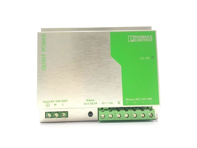 Phoenix Contact QUINT-PS-100-240AC/24DC/20 Power Supply Unit - Gray ...