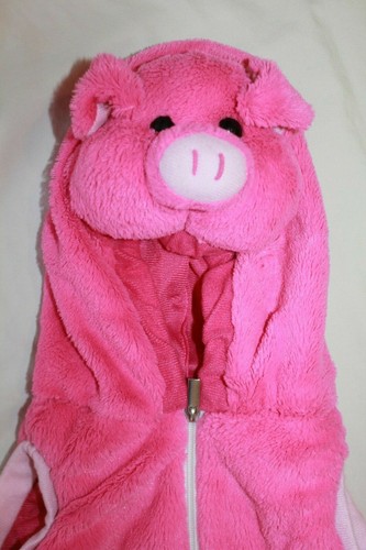 Chrisha Playful Plush Pink Pig Vest Sz 18-36m hoodie Porkchop costume ...