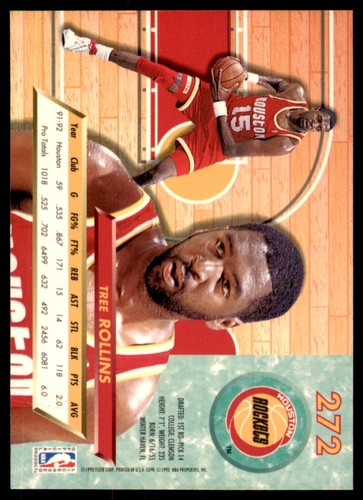 1992-93 Fleer Ultra Tree Rollins Basketball Cards #272 | eBay