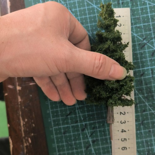 3Pc 15Cm Ho/oo Scale Landscape Trees Miniatures Autumn Pine Forest ...