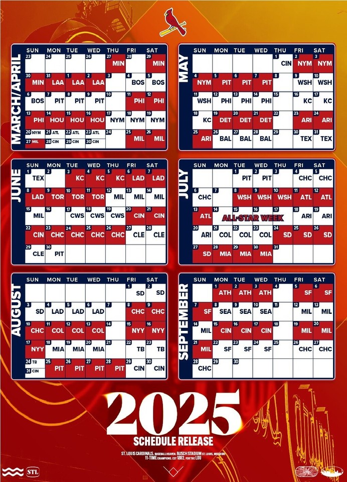 2025 Major League Baseball Teams Schedule Magnets 5" X 3.5"(Choose From ...