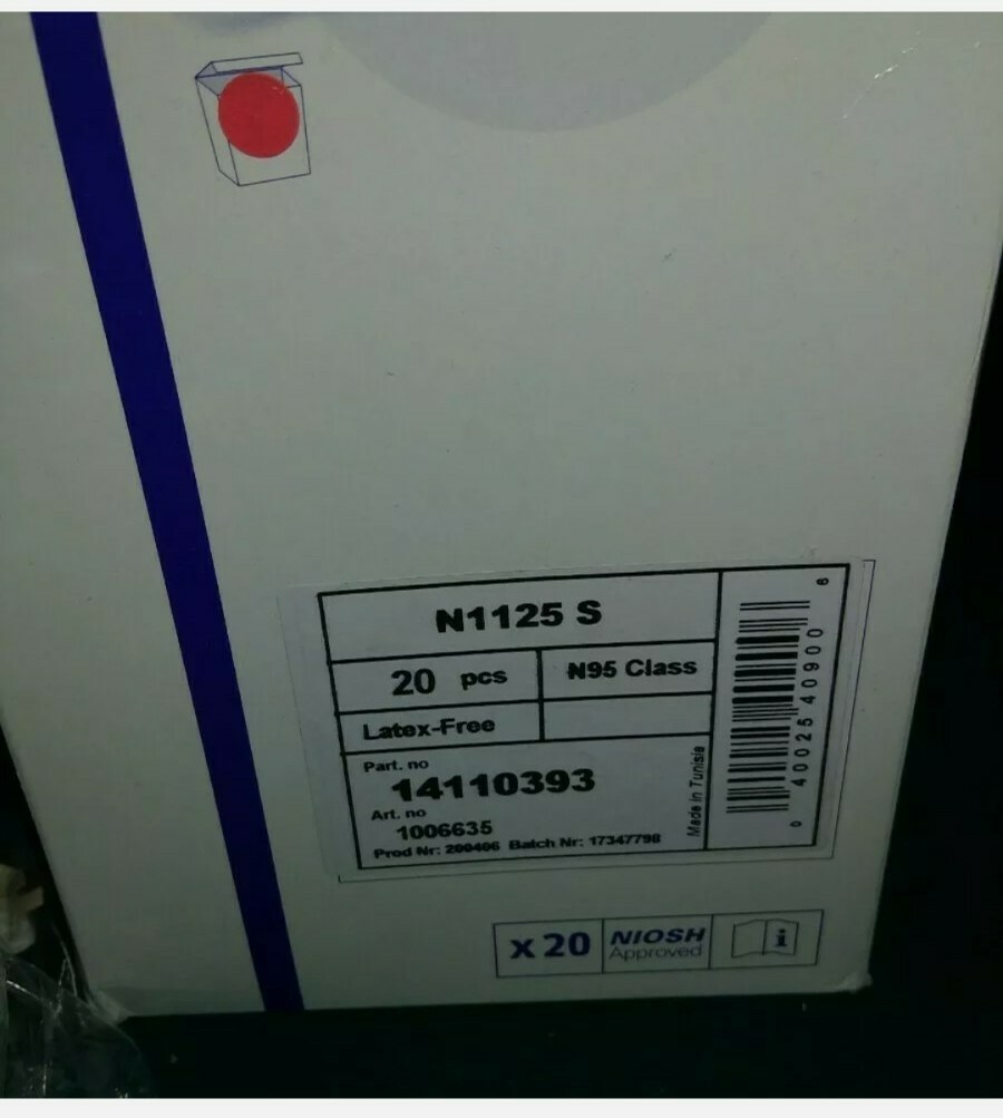 Honeywell Box - 20 Face Cover N1125 Saf-T-Fit - 14110393 M/L for sale ...