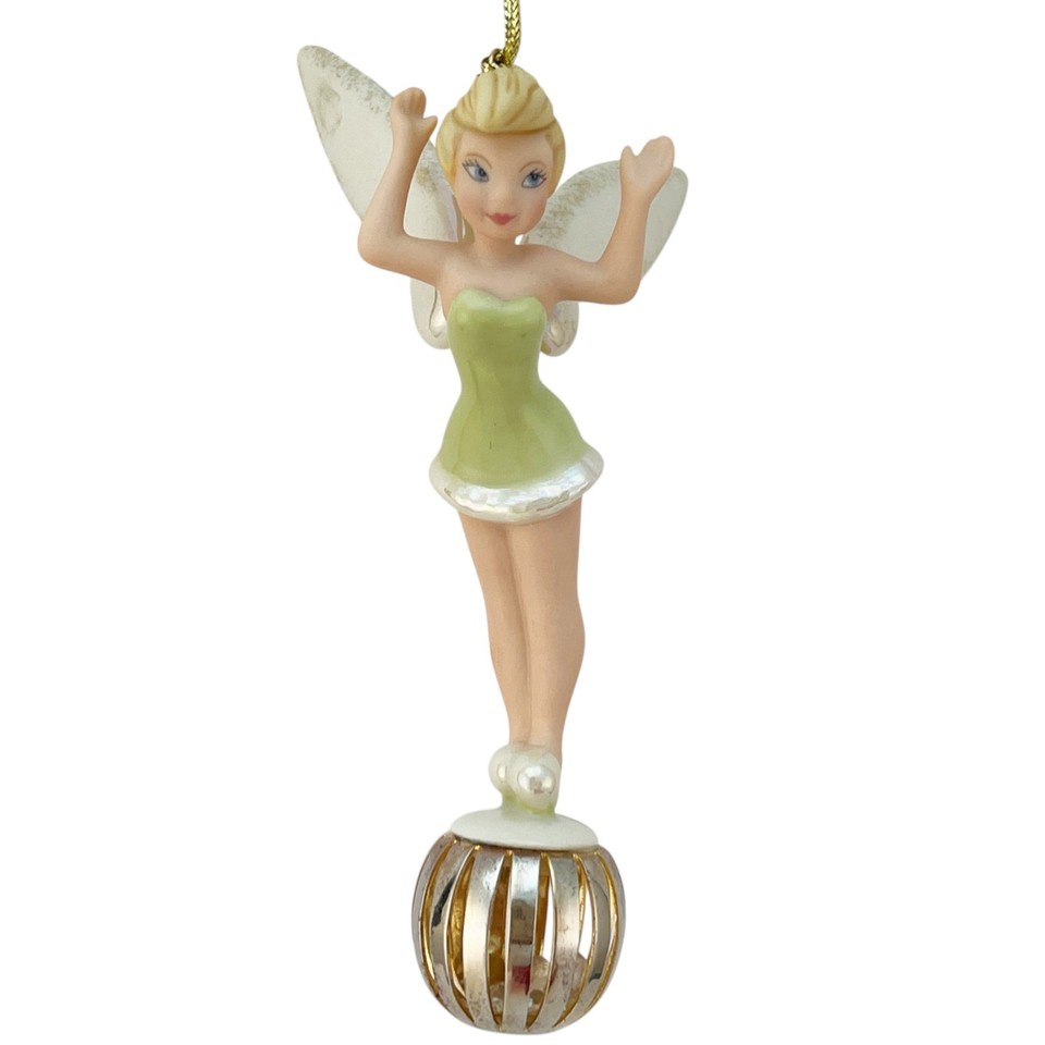 Lenox China TINKERBELL Present from Pixie Xmas Tree Ornament Disney ...