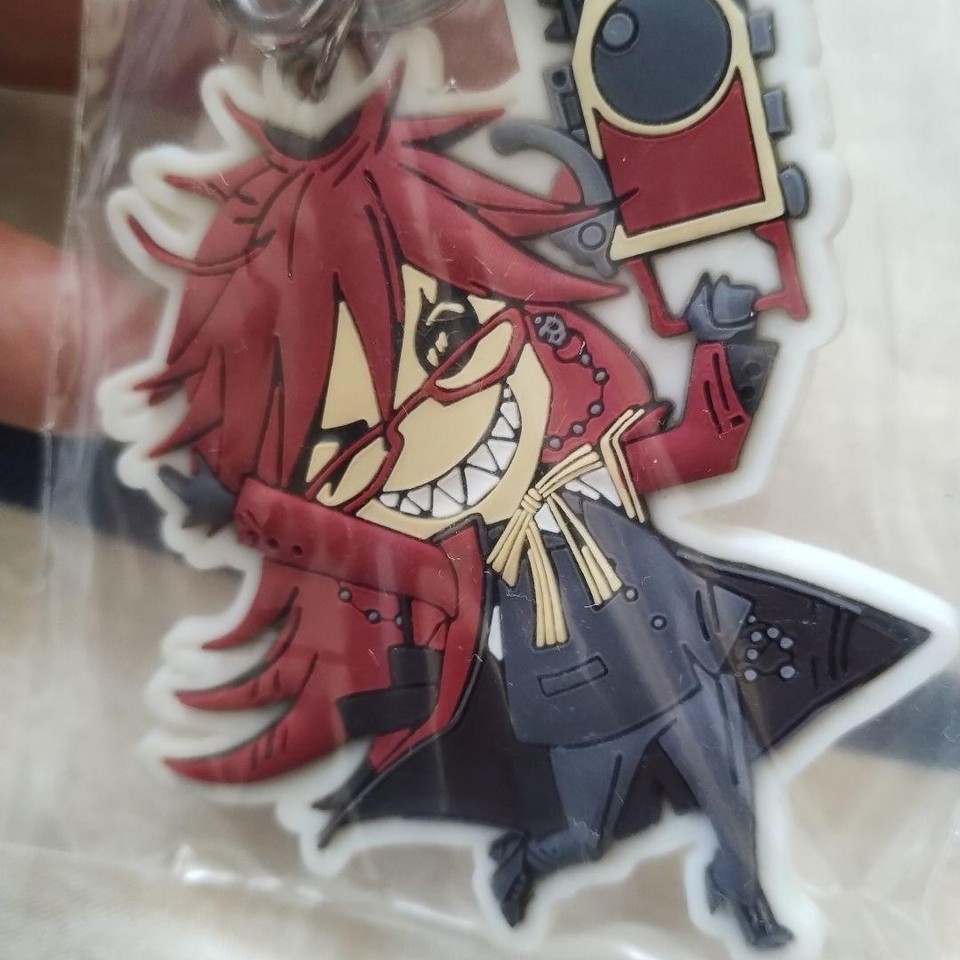 Black Butler Grell Rubber Keychain North American Limited Genuine ...